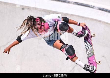 Keegan PALMER (AUS) practice before the Men’s Semifinal WST World Cup ...