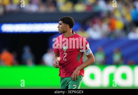 Achraf Hakimi (Morocco) Looks on during the FIFA World Cup 2026 Group C ...