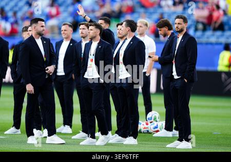 Haiti team group ahead of the FIFA World Cup Group C match at the ...