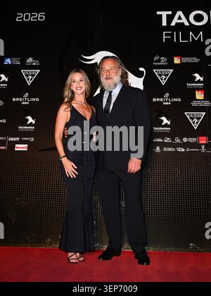 Britney Theriot , Russell Crowe 72nd Taormina Film Festival 4th Evening ...