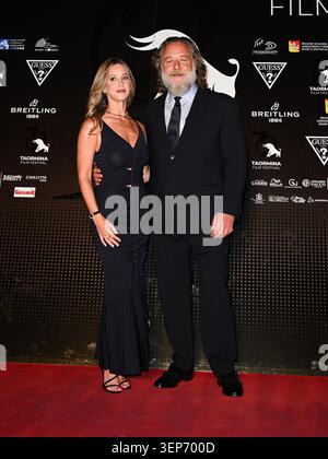 Britney Theriot , Russell Crowe 72nd Taormina Film Festival 4th Evening ...