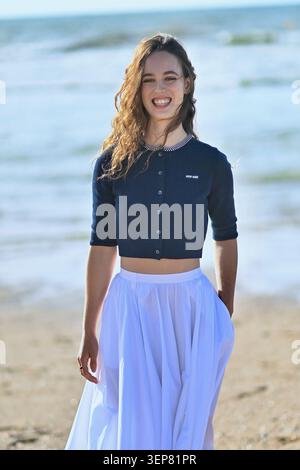Tess Barthélemy during Day Four of the 40th Cabourg Film Festival on ...