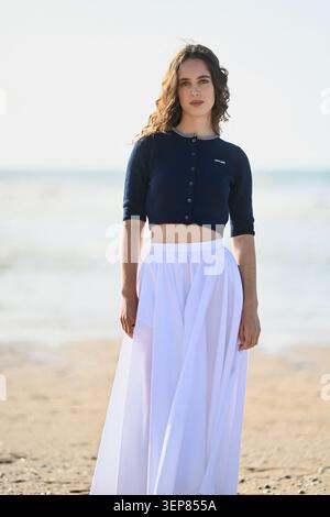 Tess Barthélemy during Day Four of the 40th Cabourg Film Festival on ...
