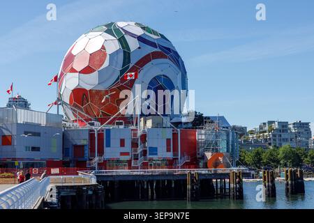 Vancouver, Canada - June 8, 2026: Giant heart-shaped soccer ball ...