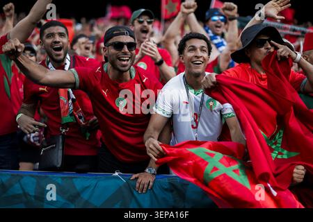 Fans of Morocco show their support prior to the FIFA World Cup 2026 ...