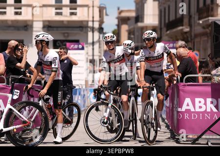 Biesse - Carrera - Premac team during Stage 1 of the Giro Next ...