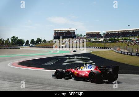 Ferrari driver Lewis Hamilton during the race at the Circuit de ...