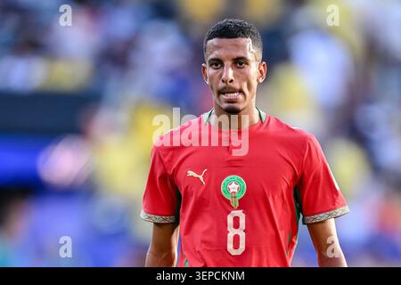 Azzedine Ounahi (Morocco) looks on during Scotland and Morocco, Group C ...