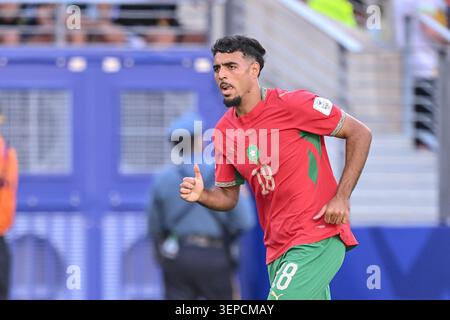 Chadi Riad (Morocco) Looks on during the FIFA World Cup 2026 Group C ...