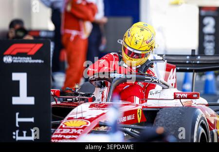 BARCELONA - Lewis Hamilton (Ferrari) after the Formula 1 Barcelona ...