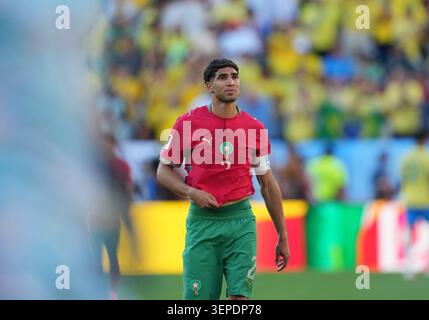 Achraf Hakimi (Morocco) Looks on during the FIFA World Cup 2026 Group C ...