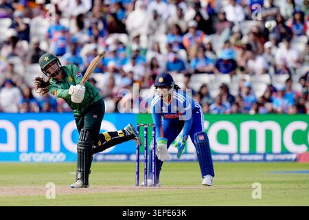 Aliya Riaz of Pakistan bats during the ICC Women's T20 World Cup match ...