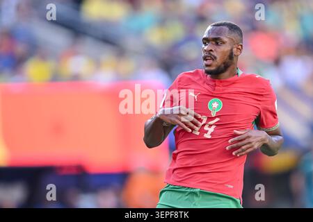 Issa Diop (Morocco) looks on during Scotland and Morocco, Group C FIFA ...