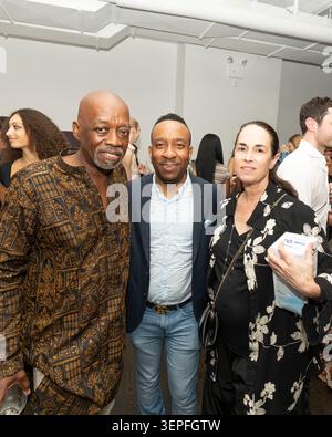 Richard Earthman, Kevon Aberdeen and Cygalle Dias attends Faena ...