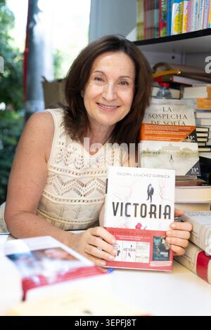 Madrid, Spain. 14th June, 2026. Jordi Sierra signs copies of his books ...