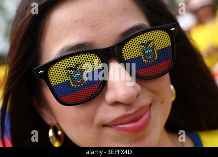 Philadelphia, USA. 14th June, 2026. Ecuador fans before the Ivory Coast ...