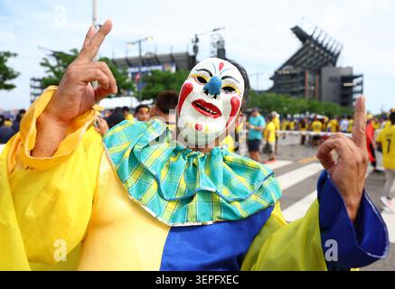 Philadelphia, USA. 14th June, 2026. Ecuador fans before the Ivory Coast ...