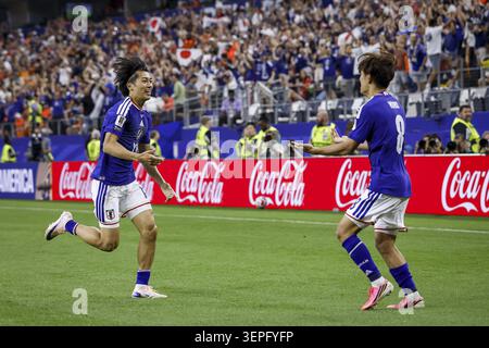 ARLINGTON - (lr) Keito Nakamura of Japan, Daichi Kamada of Japan during ...