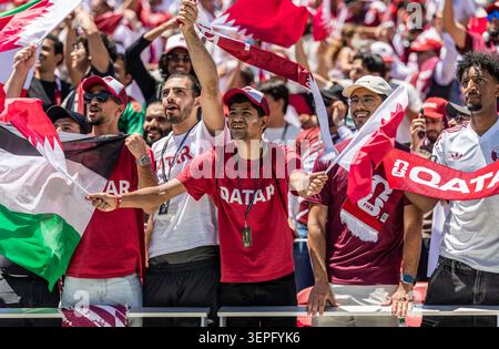 June 13 2026 Qatar fans during the FIFA World Cup game between Qatar ...