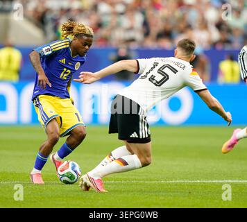 Nico Schlotterbeck (Germany) controls the ball during Germany v Cote D ...