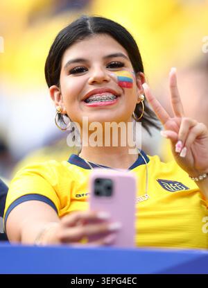Philadelphia, USA. 14th June, 2026. Ecuador fans before the Ivory Coast ...