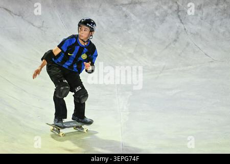 Issei SAKURAI (JPN) compete during the men’s final of the WST World Cup ...