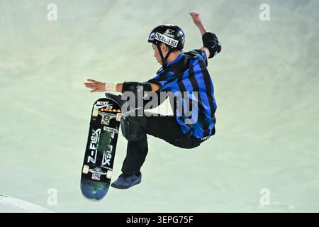 Issei SAKURAI (JPN) compete during the men’s final of the WST World Cup ...