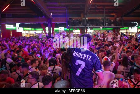 Palma, Spain. 14th June, 2026. Soccer fans are out and about near the ...
