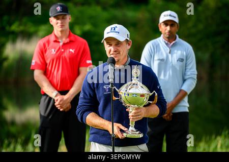 CALEDON, ON - JUNE 14: Bud Cauley of the United States kisses the ...