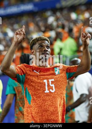 Amad Diallo #15 of Ivory Coast and Nathaniel Brown #18 of Germany ...