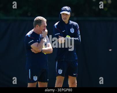 England manager Thomas Tuchel at Swope Soccer Village, Kansas City ...