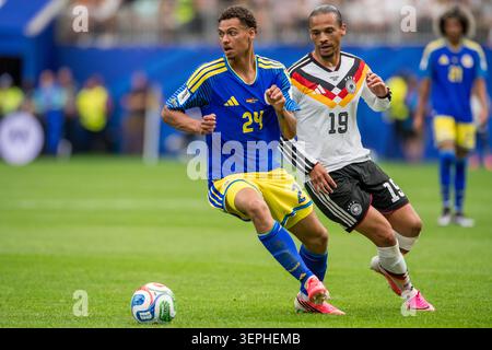 l. to r. Deveron Fonville, Leroy Sane (Germany) Houston, June 14, 2026 ...