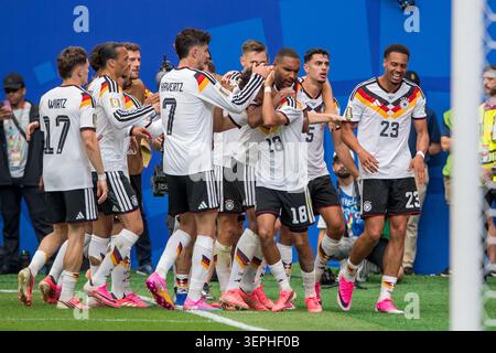 Germany defender Nathaniel Brown (18) runs with the ball during a FIFA ...