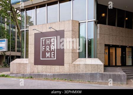 Düsseldorf, Germany - June 9th 2026: Riverside promenade ...