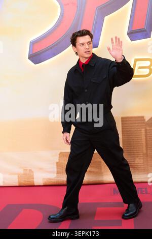 Tom Holland attends 'Spiderman: Brand new day' Photocall at Four ...