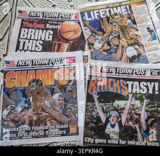 NYC Knicks Karl-Anthony Towns at the NBA Championship ceremony in New ...