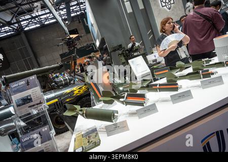 Joint trade fair booth of the Ukrainian defense industry with the ...