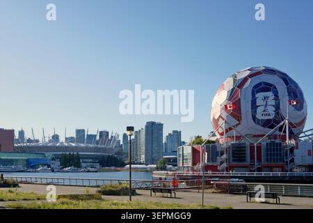 Science World, which has been transformed into a FIFA World Cup Trionda ...