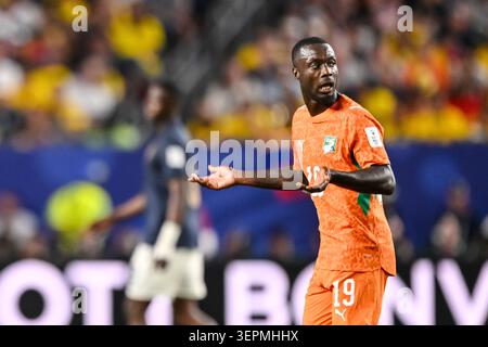 Nicolas Pepe of Cote d'Ivoire gestures during the FIFA World Cup 2026 ...