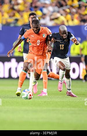 Ange-Yoan Bonny of Cote d'Ivoire gestures during the FIFA World Cup ...