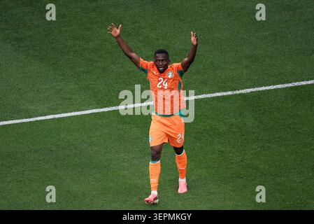 Bazoumana Toure of Cote d'Ivoire reacts during the FIFA World Cup 2026 ...