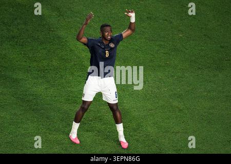 Willian Pacho of Ecuador reacxts during the FIFA World Cup 2026 Group E ...