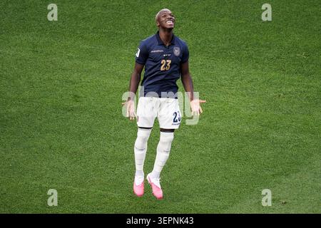 Moises Caicedo of Ecuador reacts during the FIFA World Cup 2026 Group E ...