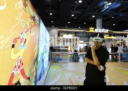 Viewers experience the immersive XR experience of 'The Monkey King ...