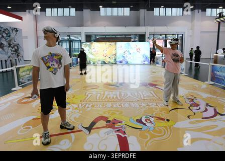 Viewers experience the immersive XR experience of 'The Monkey King ...
