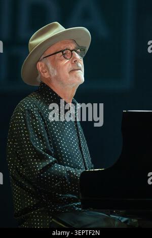 The pianist Ludovico Einaudi seen during his performance "The Summer ...