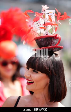 A racegoer during day one of Royal Ascot at Ascot Racecourse Berkshire ...