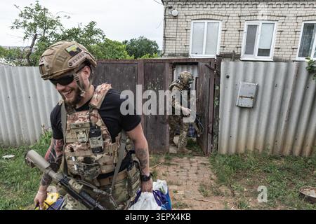 Druzhkivka, Ukraine. 15th June, 2026. The Ukrainian police unit ‘White ...