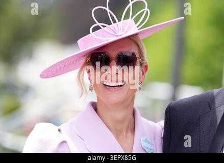 Zara Tindall on day one of Royal Ascot at Ascot Racecourse, Berkshire ...