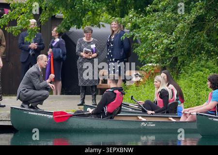 The Duke of Edinburgh during a visit to Barnard Castle, County Durham ...